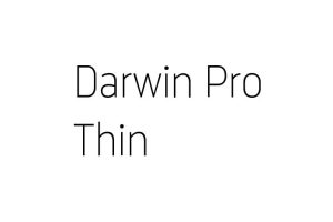 Darwin Pro Thin Font - Free Font Download