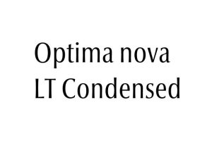Optima nova LT Condensed Font - Free Font Download