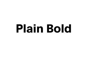 Plain Bold Font - Free Font Download