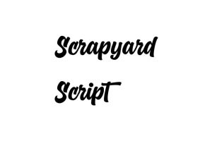 Scrapyard Script Font - Free Font Download