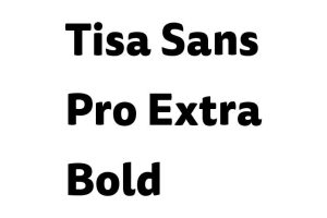 Tisa Sans Pro Extra Bold Font - Free Font Download