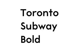 Toronto Subway Bold Font - Free Font Download
