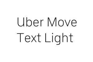 Uber Move Text Light Font - Free Font Download