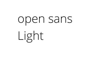 open sans Light Font - Free Font Download