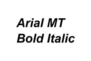 Arial MT Bold Italic Font - Free Font Download