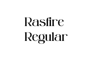 Rasfire Regular Font - Free Font Download
