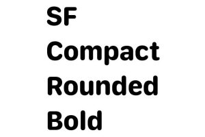 SF Compact Rounded Bold Font - Free Font Download