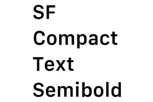SF Compact Text Semibold Font - Free Font Download