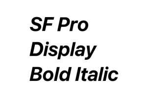 SF Pro Display Bold Italic Font - Free Font Download