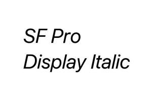 SF Pro Display Italic Font - Free Font Download