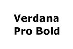 Verdana Pro Bold Font - Free Font Download