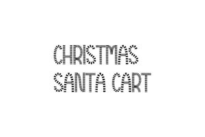 Christmas Santa Cart Font - Free Font Download