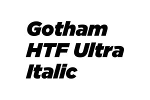 Gotham HTF Ultra Italic Font - Free Font Download