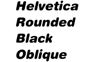 Helvetica Rounded Black Oblique Font - Free Font Download