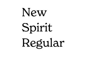 New Spirit Regular Font - Free Font Download