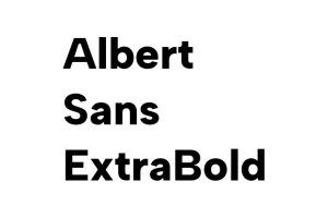 Albert Sans ExtraBold Font - Free Font Download