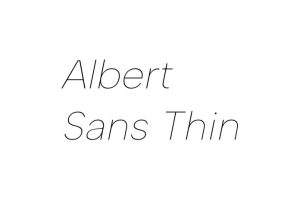 Albert Sans Thin Font - Free Font Download