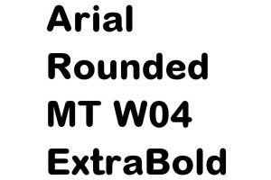 Arial Rounded MT W04 ExtraBold Font - Free Font Download