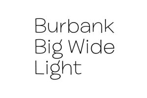 Burbank Big Wide Light Font - Free Font Download