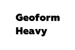 Geoform Heavy Font - Free Font Download