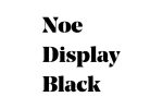Noe Display Black Font - Free Font Download