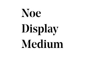 Noe Display Medium Font - Free Font Download