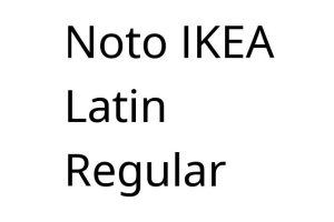 Noto IKEA Latin Regular Font - Free Font Download