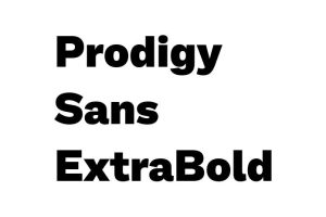 Prodigy Sans ExtraBold Font - Free Font Download