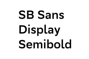 SB Sans Display Semibold Font - Free Font Download