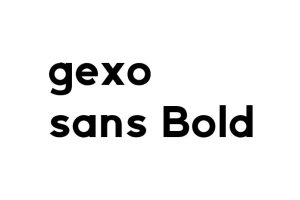 gexo sans Bold Font - Free Font Download