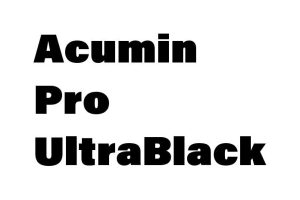 Acumin Pro UltraBlack Font - Free Font Download