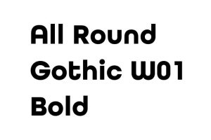 All Round Gothic W01 Bold Font - Free Font Download