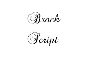 Brock Script Font - Free Font Download