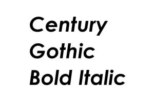 Century Gothic Bold Italic Font - Free Font Download