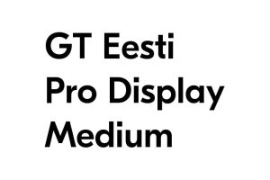 GT Eesti Pro Display Medium Font - Free Font Download