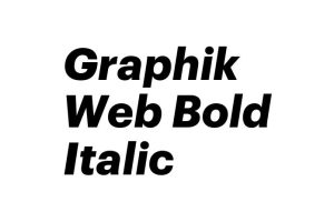 Graphik Web Bold Italic Font - Free Font Download