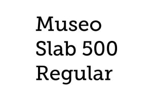 Museo Slab 500 Regular Font - Free Font Download