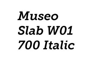 Museo Slab W01 700 Italic Font - Free Font Download