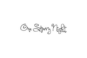 One Starry Night Font - Free Font Download