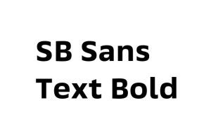 SB Sans Text Bold Font - Free Font Download