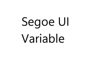 Segoe UI Variable Font - Free Font Download