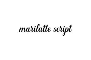 marilatte script Font - Free Font Download