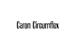 Caron Circumflex Font - Free Font Download