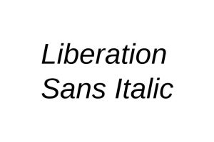 Liberation Sans Italic Font - Free Font Download