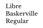Libre Baskerville Regular Font - Free Font Download