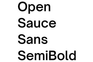 Open Sauce Sans SemiBold Font - Free Font Download
