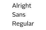 Alright Sans Regular Font - Free Font Download