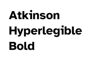 Atkinson Hyperlegible Bold Font - Free Font Download