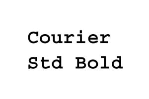 Courier Std Bold Font - Free Font Download