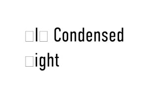 DIN Condensed Light Font - Free Font Download